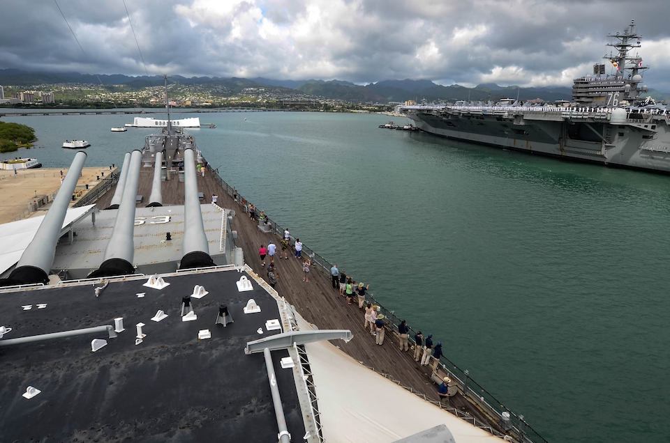 High-Res WW2 Navy Battleship Fire Weapons Pearl Harbor Best Pictures