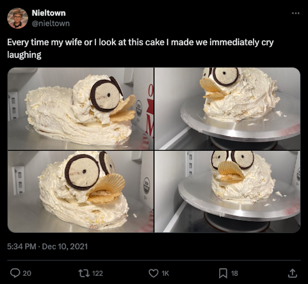 Chaotic cakes have us questioning the baker's sanity