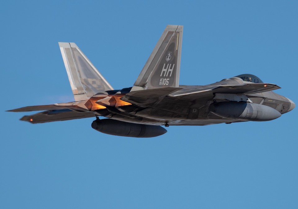 High-Res Air Force and US Navy Fighter Jet Ground Attack Perfect Timed