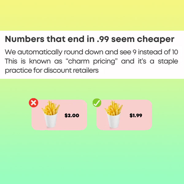 Learn pricing psychology so you don't get ripped off