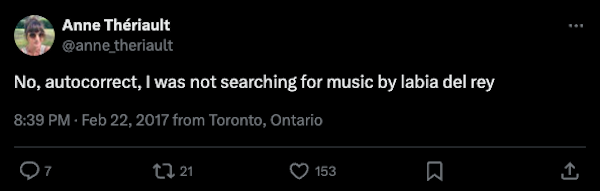 Ducking autocorrect is still giving us trouble to this day...