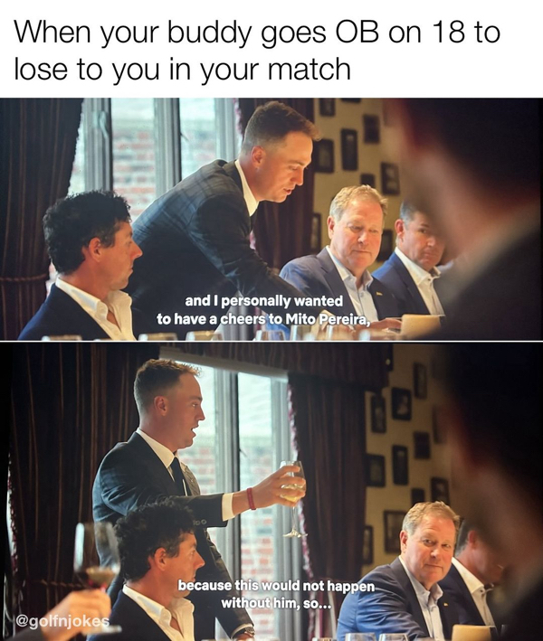 Tee up some golf memes while you’re watching The Players