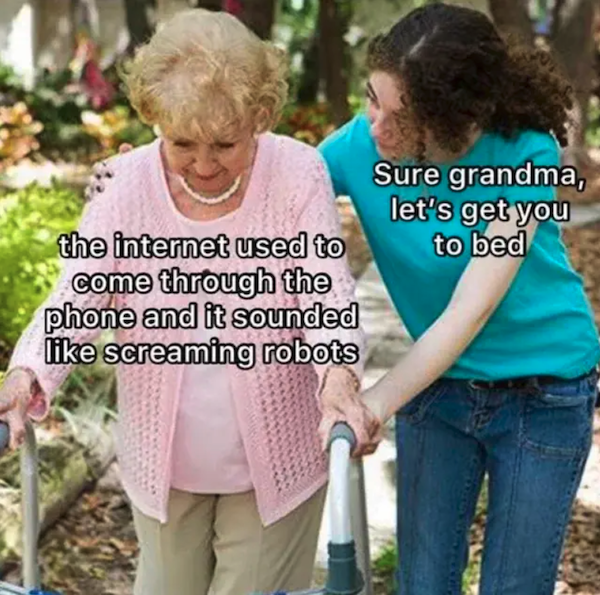 Throwback images from an era not so long ago