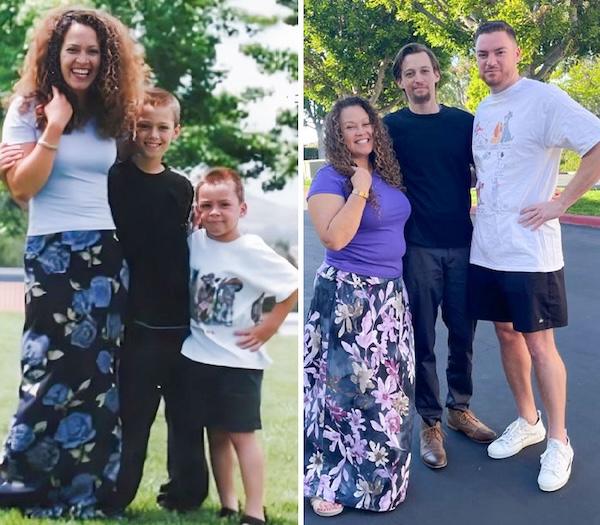 Folks recreating pics from their past is perfectly heartwarming