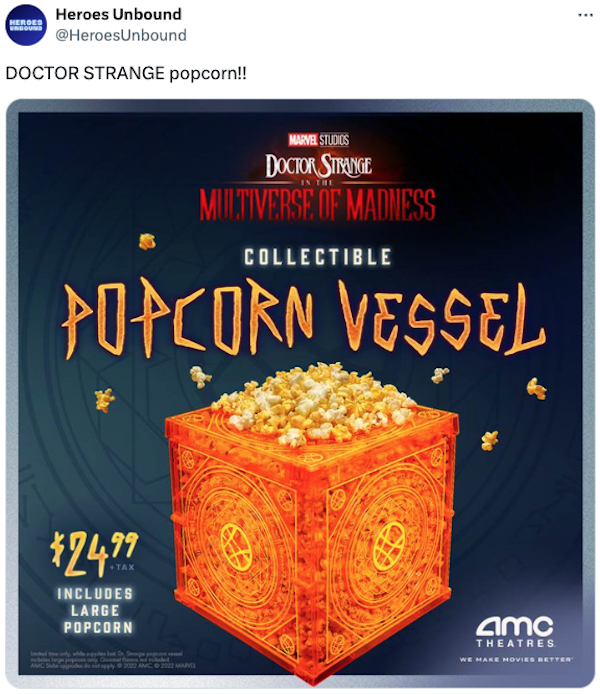 It's official: popcorn buckets can no longer be normal