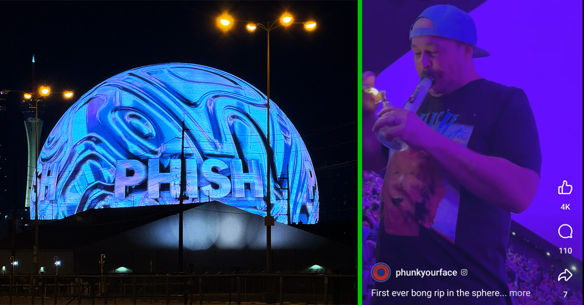 Phish fan banned for life after ripping devil's lettuce at the Sphere