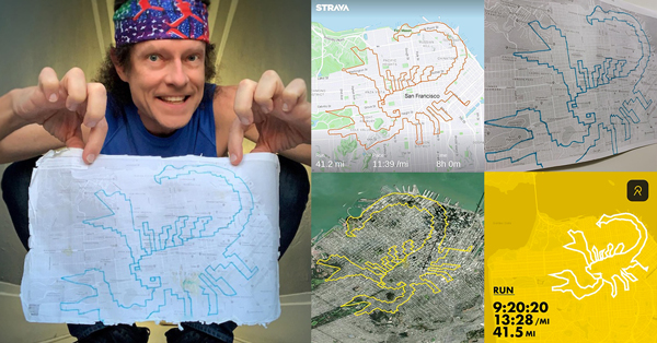 Marathon Runner Creates Intricate GPS Art While Running (26 Photos)