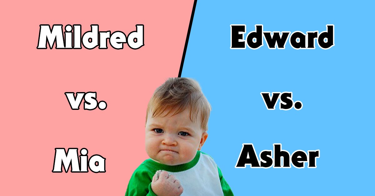 40 most popular baby names in 2024 compared to 1924