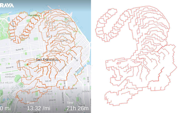 Marathon Runner Creates Intricate GPS Art While Running (26 Photos)