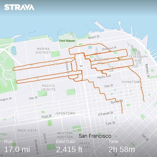 Marathon Runner Creates Intricate GPS Art While Running (26 Photos)