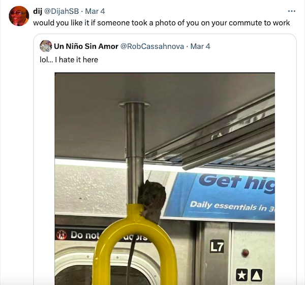 Subway madness is why we think we need to get our own ride