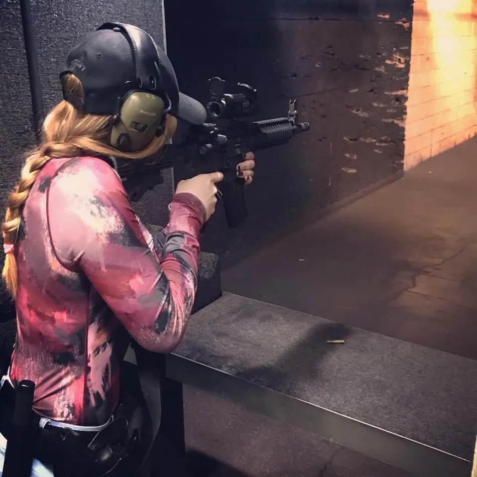 Sexy Fitness Girl in HIGH-RES is Beautiful Blonde Police SWAT Cop Phot