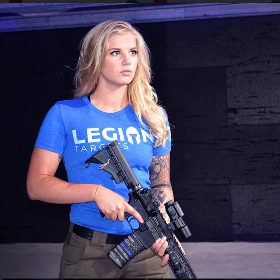 Sexy Fitness Girl in HIGH-RES is Beautiful Blonde Police SWAT Cop Phot