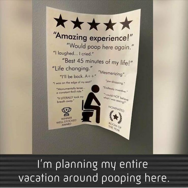 Dirty minds will savor this irreverent humor