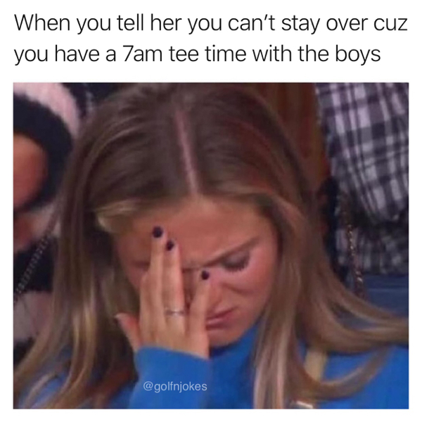 Enjoy a golf memes thirst trap while you watch the Tour Championship