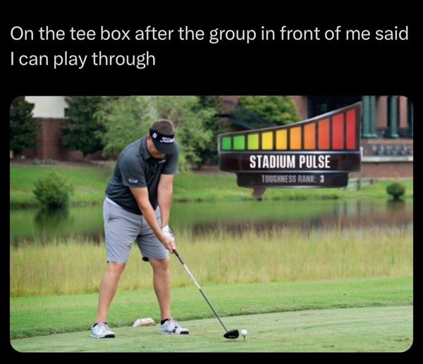 Enjoy a golf memes thirst trap while you watch the Tour Championship