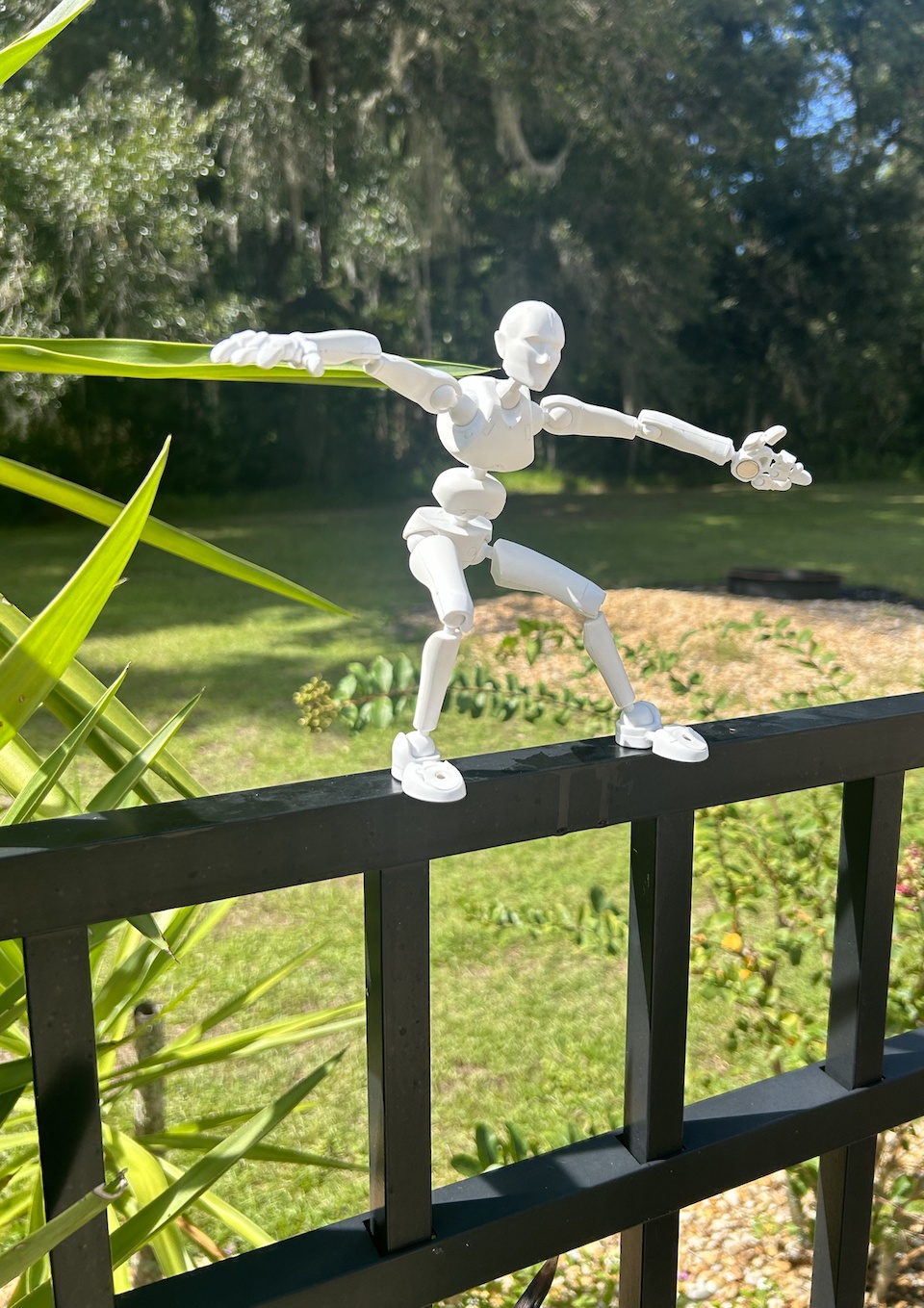 High-Res Small Robot named Delroy Adapting to living in a Human World