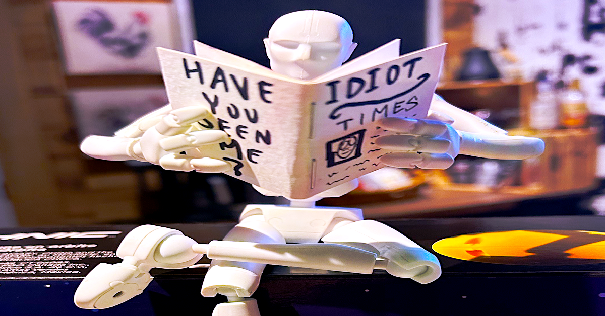 High-Res Small Robot named Delroy Adapting to living in a Human World