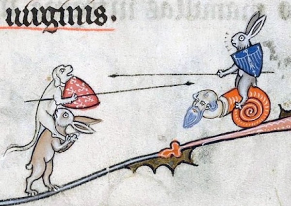 Medieval Art and Animals mix as well as Oil and Water