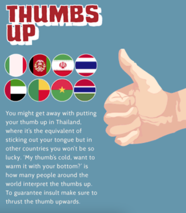 Offensive hand gestures from around the world