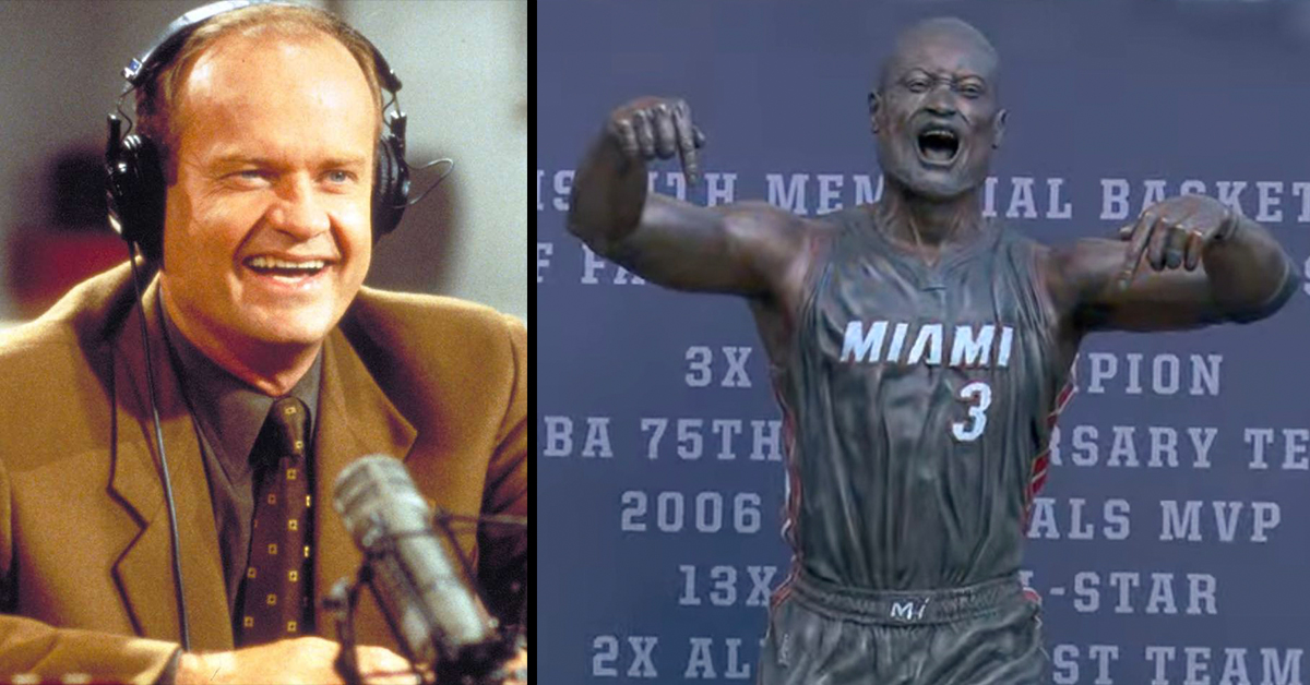 Dwayne Wade statue gets the bullied online and for good reason