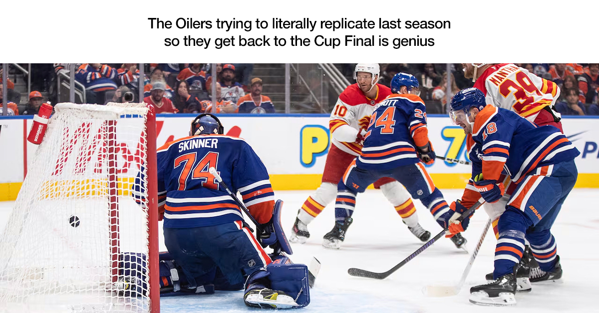 NHL memes are off to a better start than the Oilers