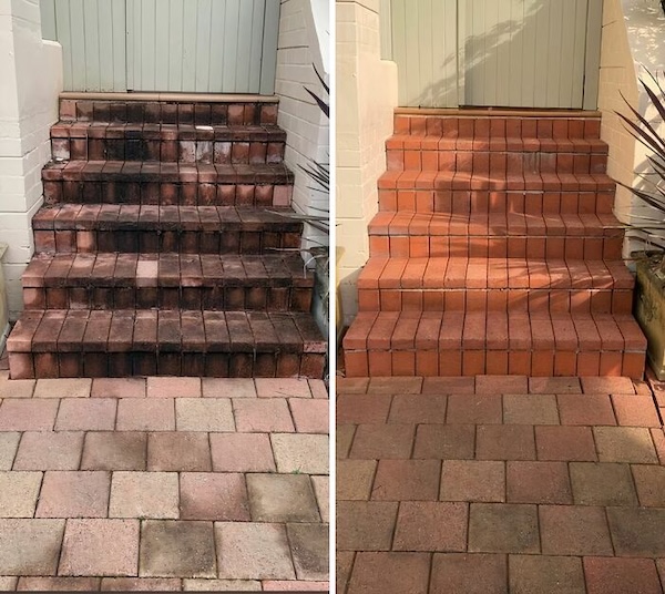 Incredible results from power washing various objects