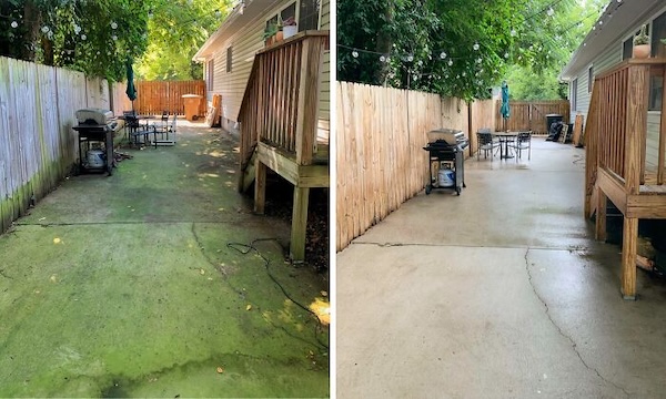 Incredible results from power washing various objects