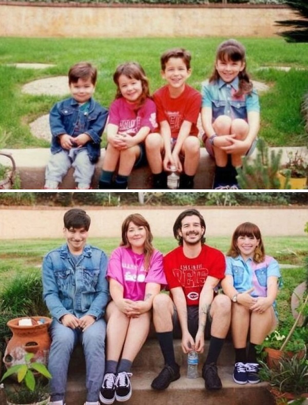 Families recreating old photos and keeping the memories alive