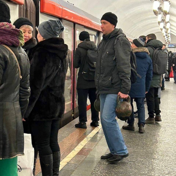 Insane sights are often found riding the subways