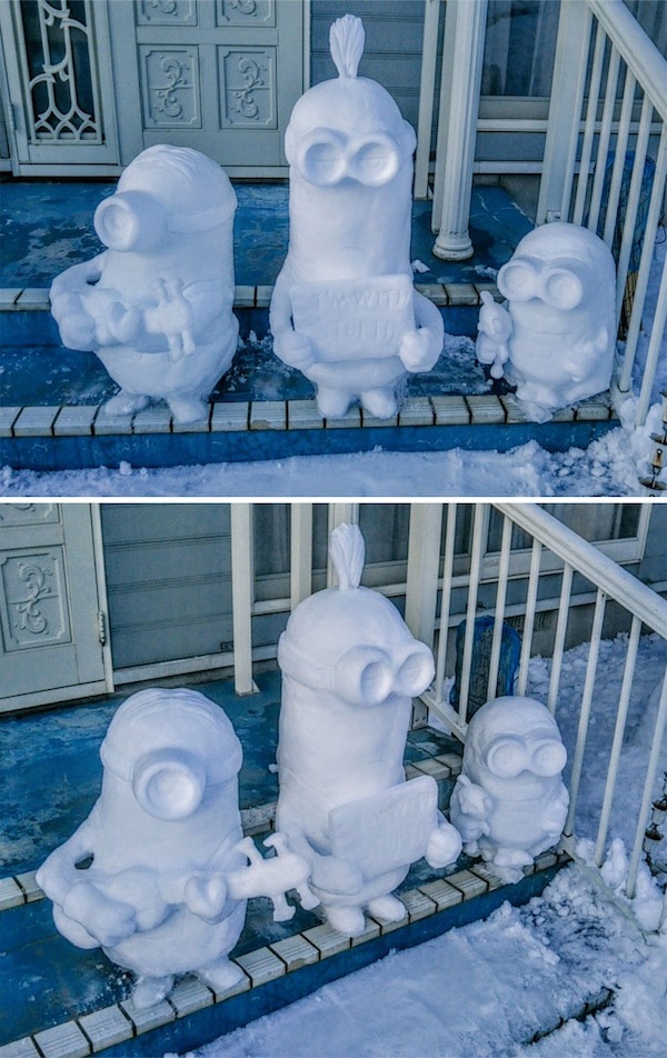 Super Snow Sculptures that Put Regular Snowmen to Shame (36 Photos)