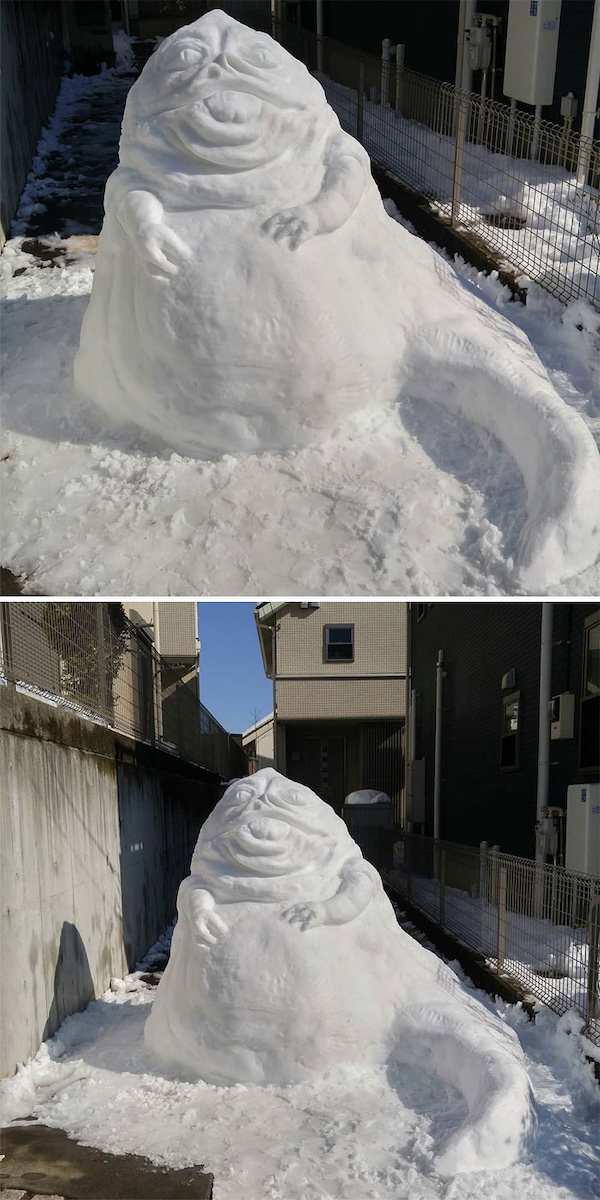 Super Snow Sculptures that Put Regular Snowmen to Shame (36 Photos)