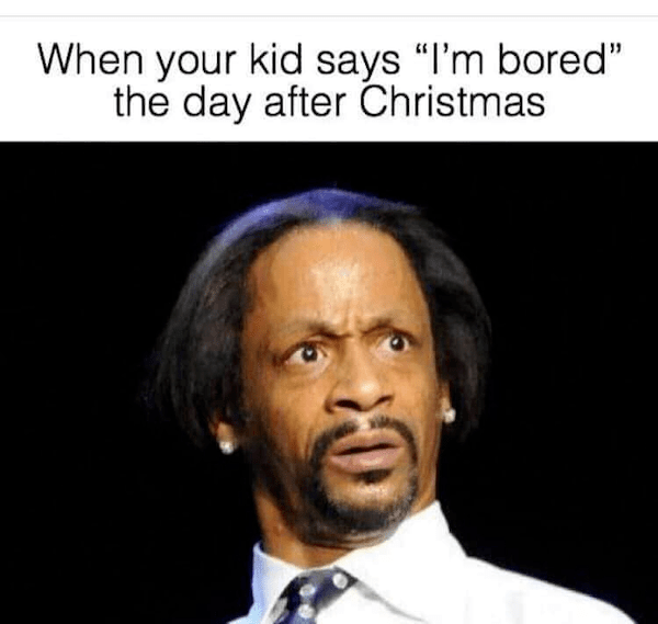The post-Christmas comedown is REAL