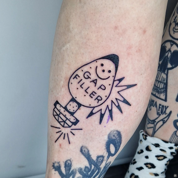 We question your sanity, but definitely not your tattoo artist