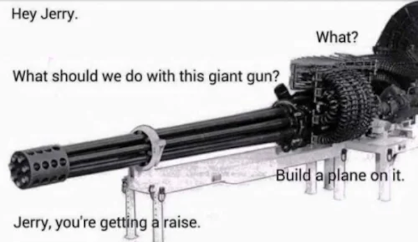 Memes A-10 Warthog Brrrrrtt Awesome USA Humor, Funny Thunderbolt ii