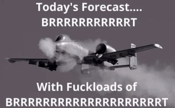 Memes A-10 Warthog Brrrrrtt Awesome USA Humor, Funny Thunderbolt ii