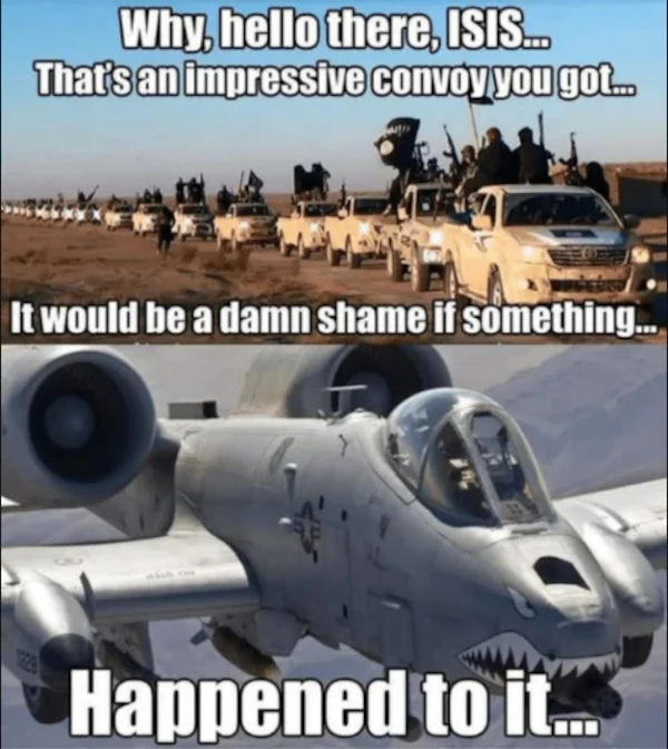 Memes A-10 Warthog Brrrrrtt Awesome USA Humor, Funny Thunderbolt ii