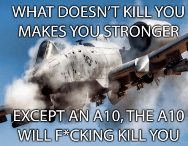 Memes A-10 Warthog Brrrrrtt Awesome USA Humor, Funny Thunderbolt ii