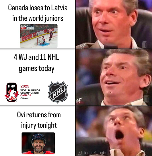 The holidays might be over but NHL memes are still spreading cheer