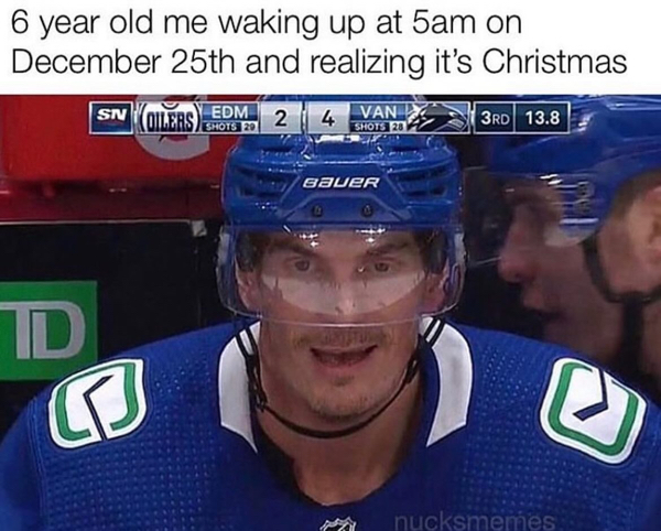 The holidays might be over but NHL memes are still spreading cheer