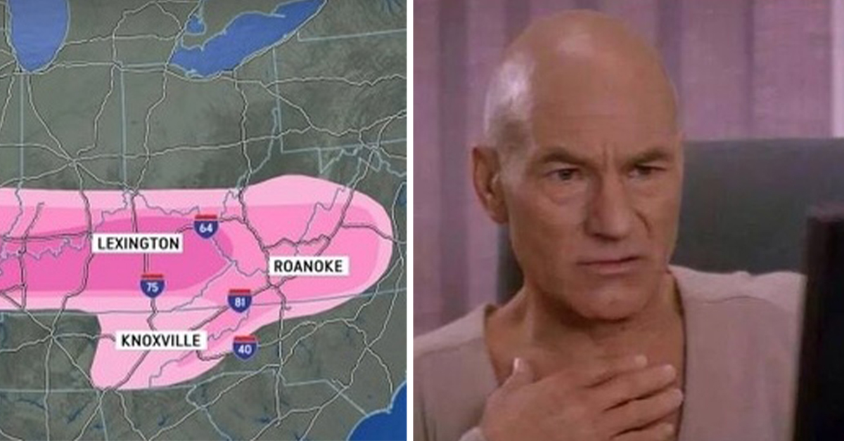 Official AccuWeather storm map features phallic cold front