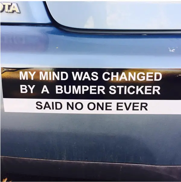Bumper Stickers That’re Worth a Chuckle