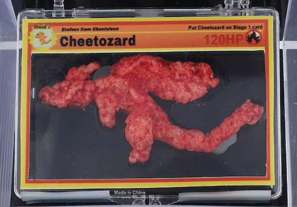 Cheetozard, the Charizard-Shaped Cheeto Sells for $88,000 at Auction!