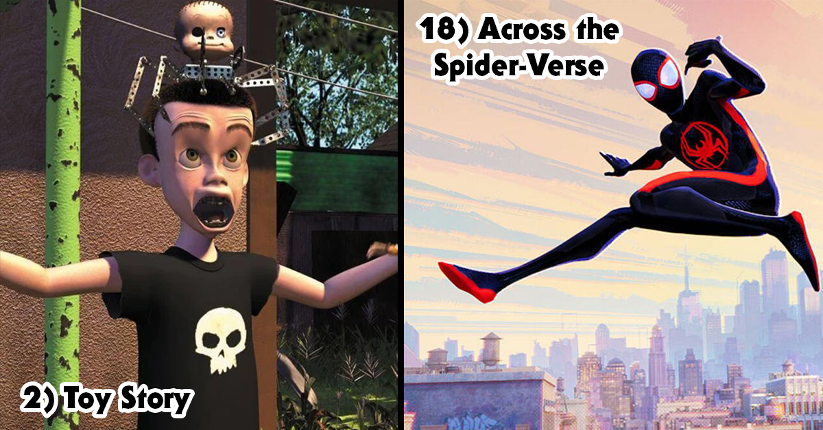 Highest rated CGI films according to Rotten Tomatoes (20 GIFs)