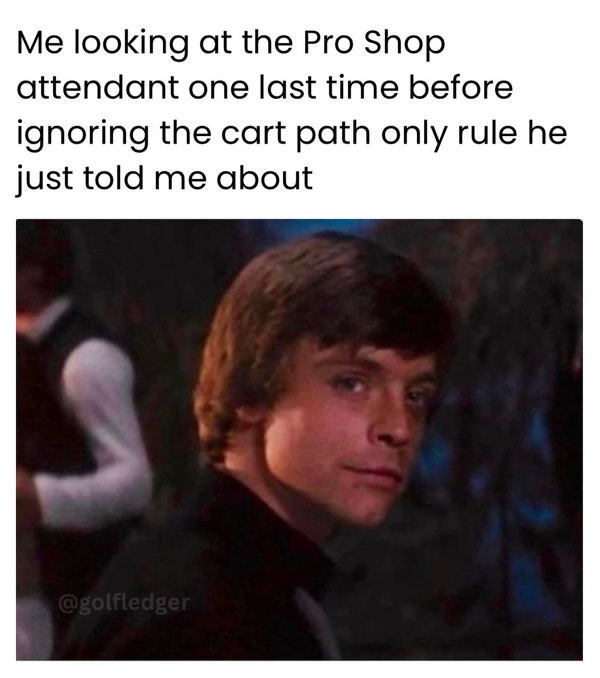 It's almost golf season and we're warming up with memes