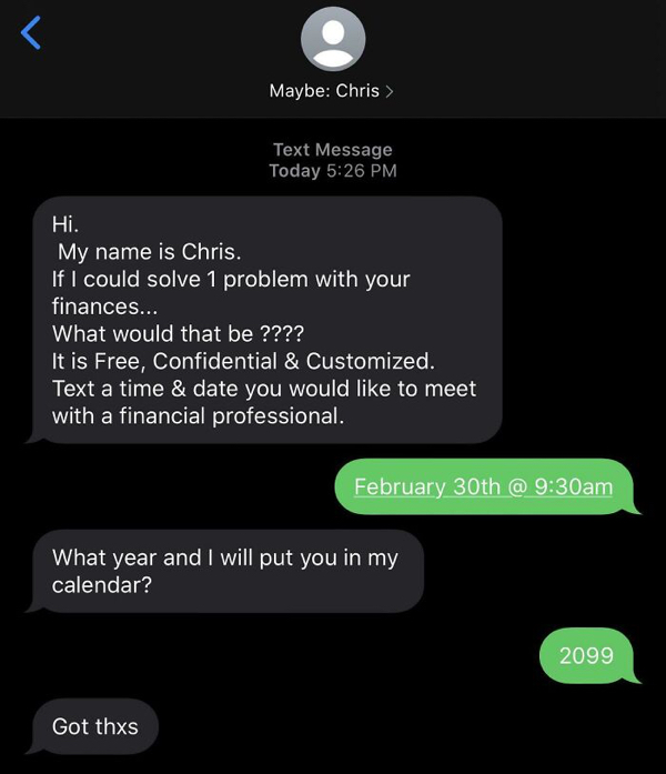 Scammers gonna scam, and these folks' replies gonna troll