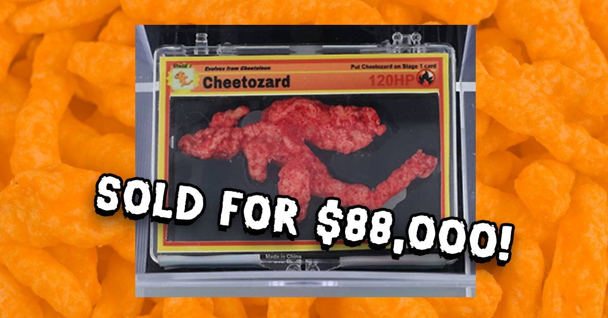 Cheetozard, the Charizard-Shaped Cheeto Sells for $88,000 at Auction!