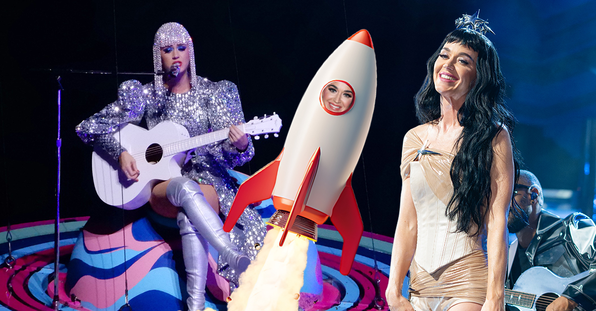 katy perry in space