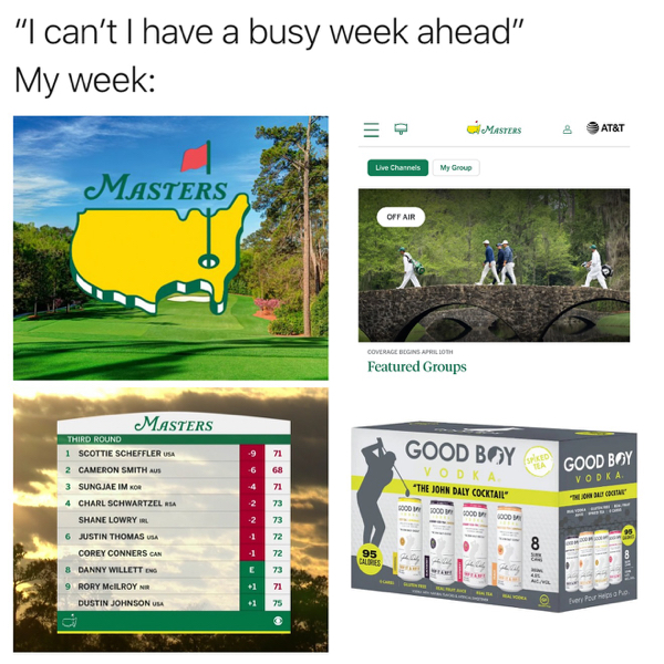 Let these golf memes be your range session before The Masters