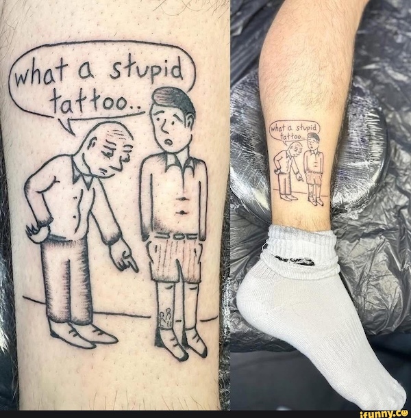 Clever people thinking their side all the way around the box